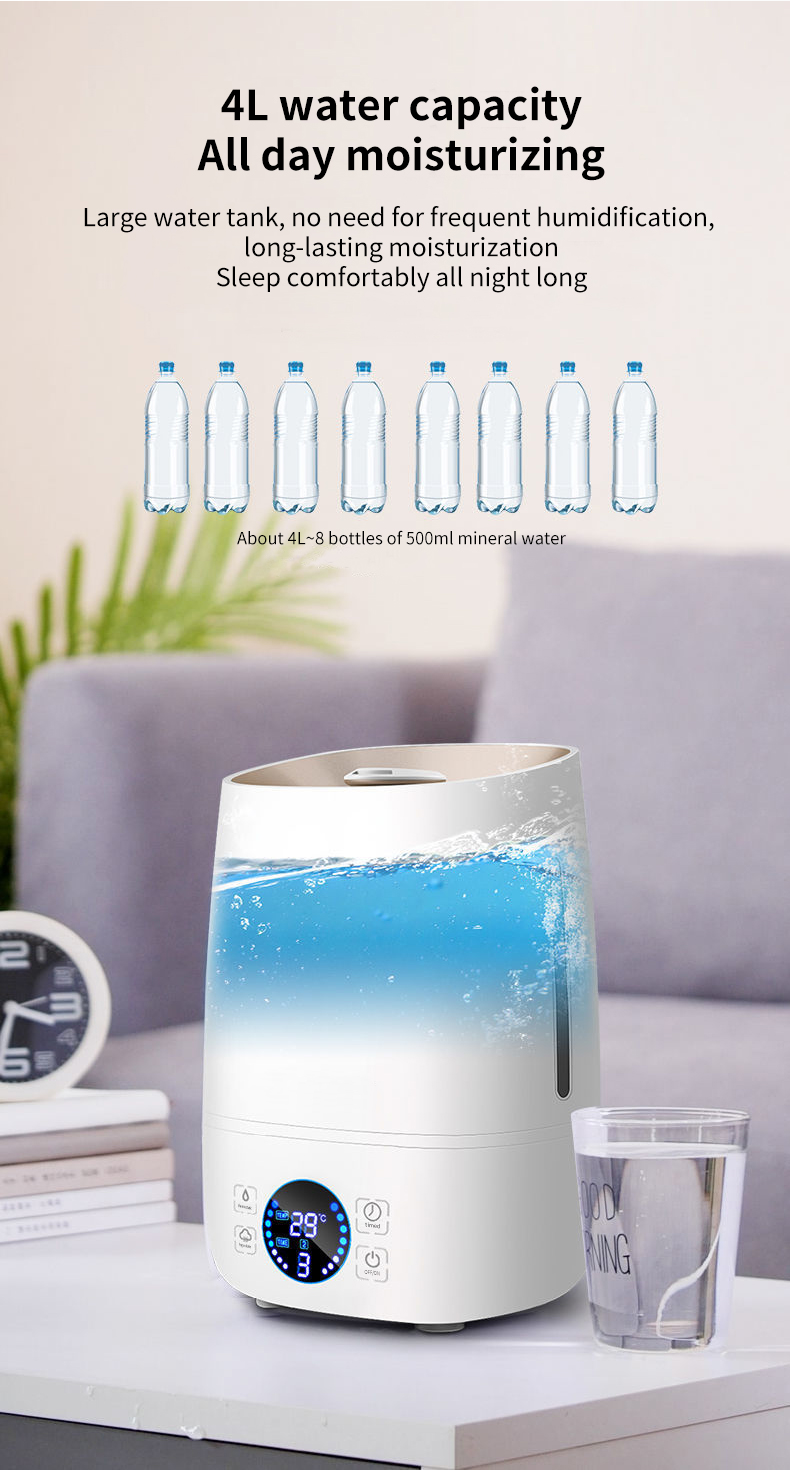 ONEHOME 4L Air Humidifier Purifier Diffuser Home Mist Maker Aroma ...