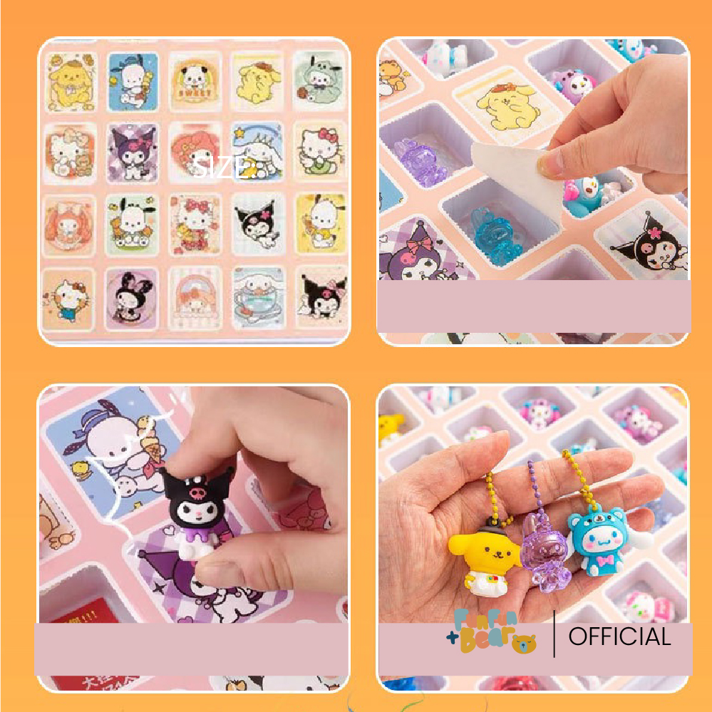 Sanrio Blind Box Keychain Doll Eraser Cartoon Melody Kuromi Eraser ...