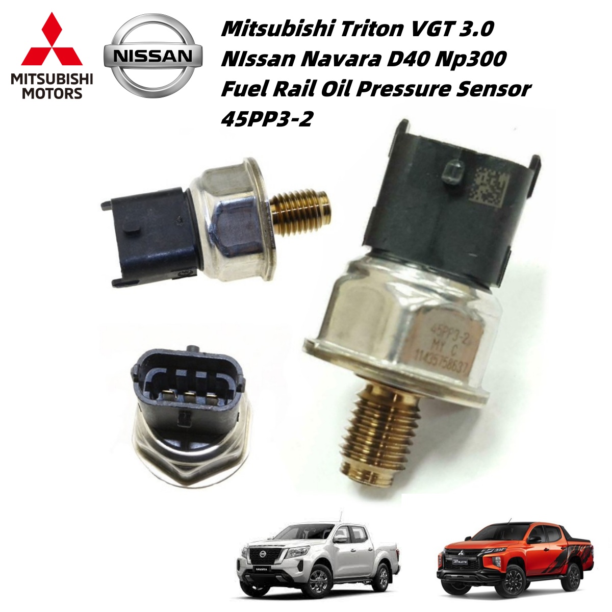 Original Mitsubishi Triton VGT 3.0 NIssan Navara D40 Np300 Fuel Rail ...