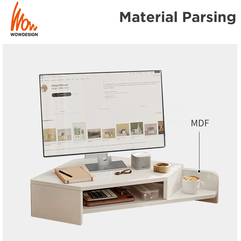 1/2 Tier Screen Monitor Shelf Monitor Stand Desktop Computer Rack Desk ...