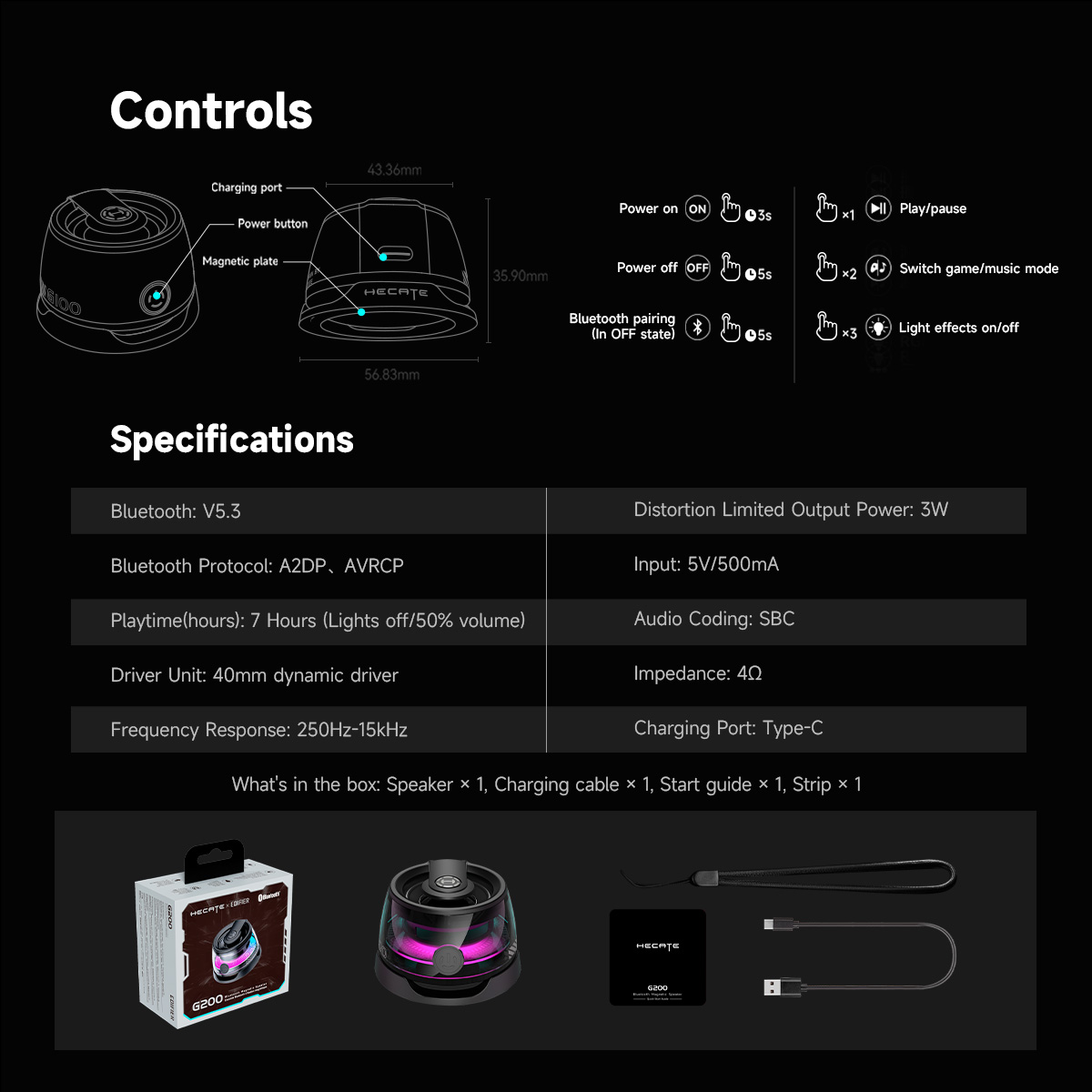 Edifier Hecate G200 Magnetic Portable Bluetooth V5.3 Speaker | Shopee ...