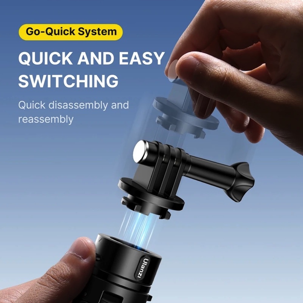 Ulanzi MT-74 Go-Quick II Magnetic Quick Release Extension Tripod Selfie ...