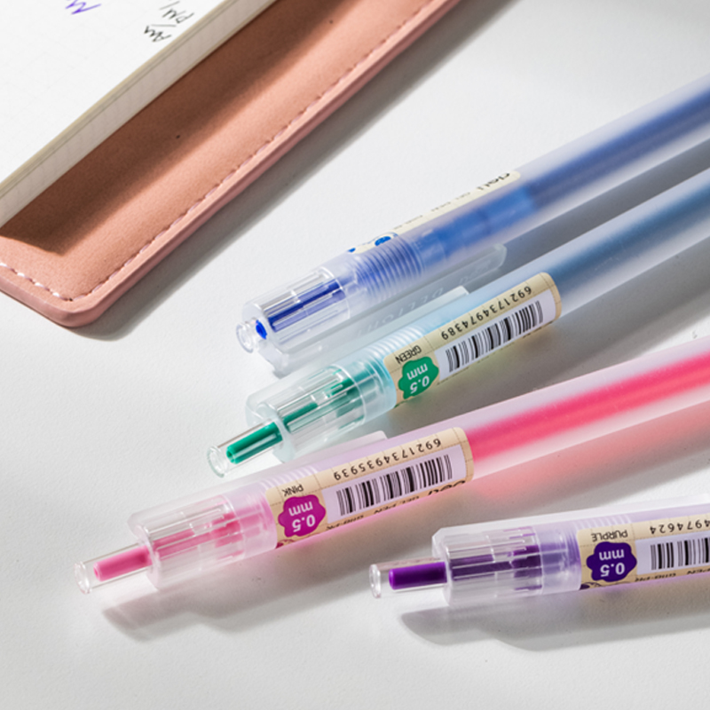 Deli Delight Gel Pen Multiple Colour Gel Ink Pen 0.5mm Smooth Writing ...