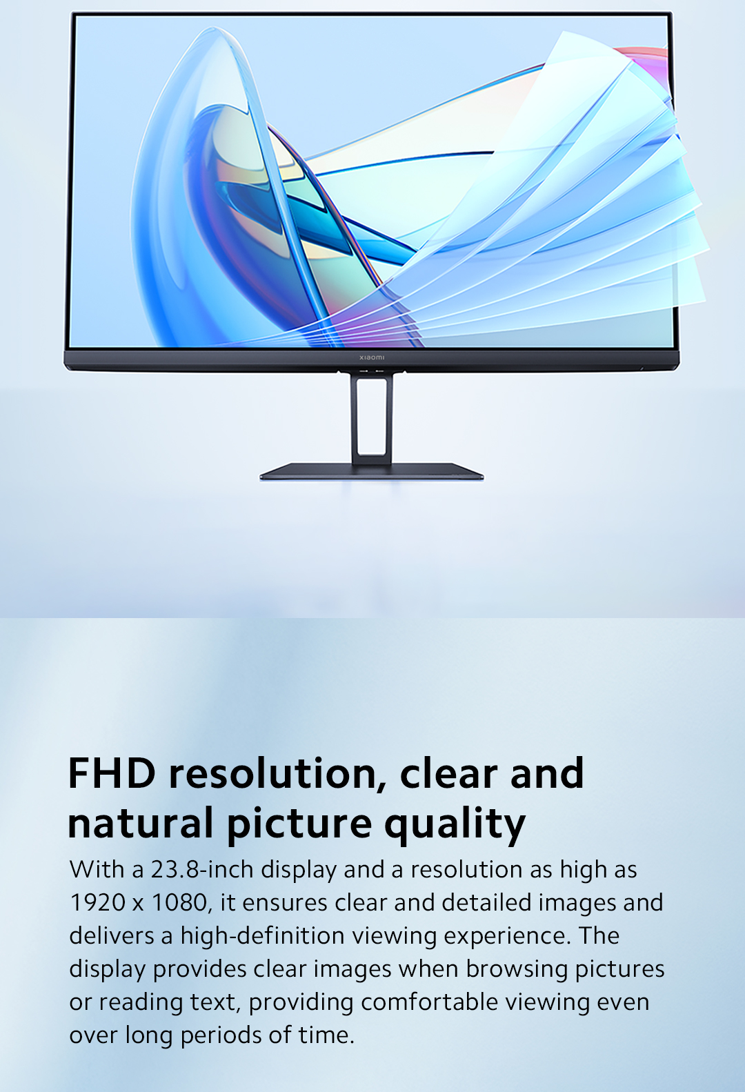 Xiaomi Monitor A24i 100Hz refresh rate/1080P FHD/IPS Screen/HDMI+DP 1.4 ...