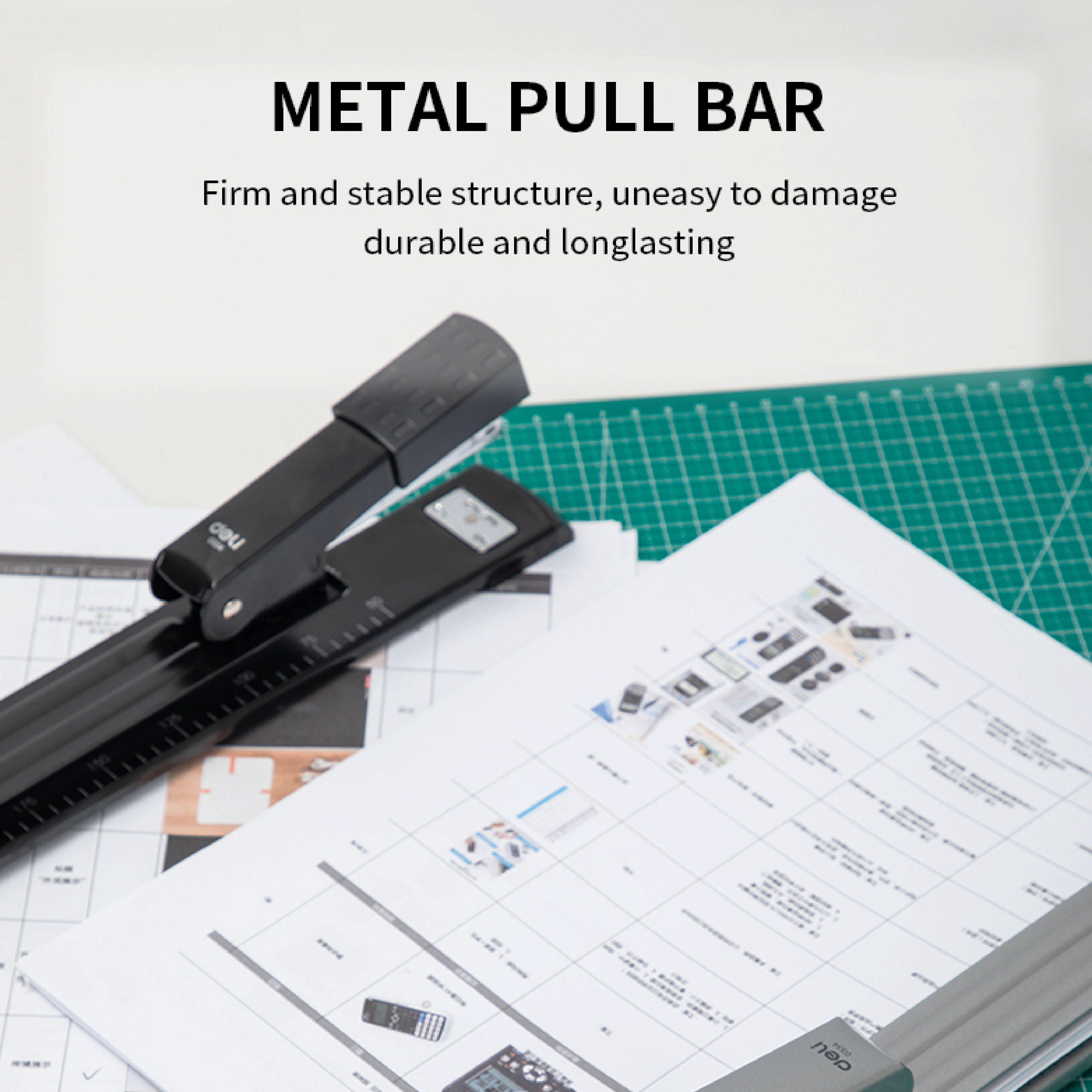 Deli Long Arm Stapler for No.24/6 26/6 Staple (Not Included) Paper ...