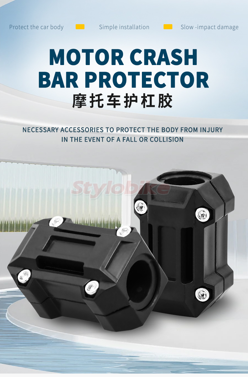 Motorcycle Crash Bar Protector Bumper Protective Block Engine Guard ...