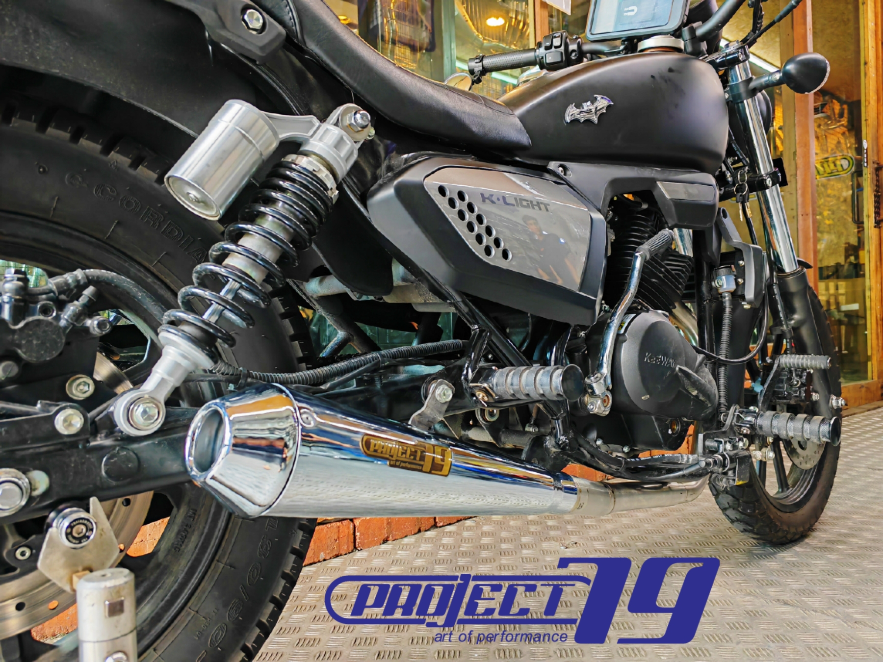 Project79 Exhaust KEEWAY K-LIGHT 202 Ekzos Slip On Tabung Muffler Steel ...
