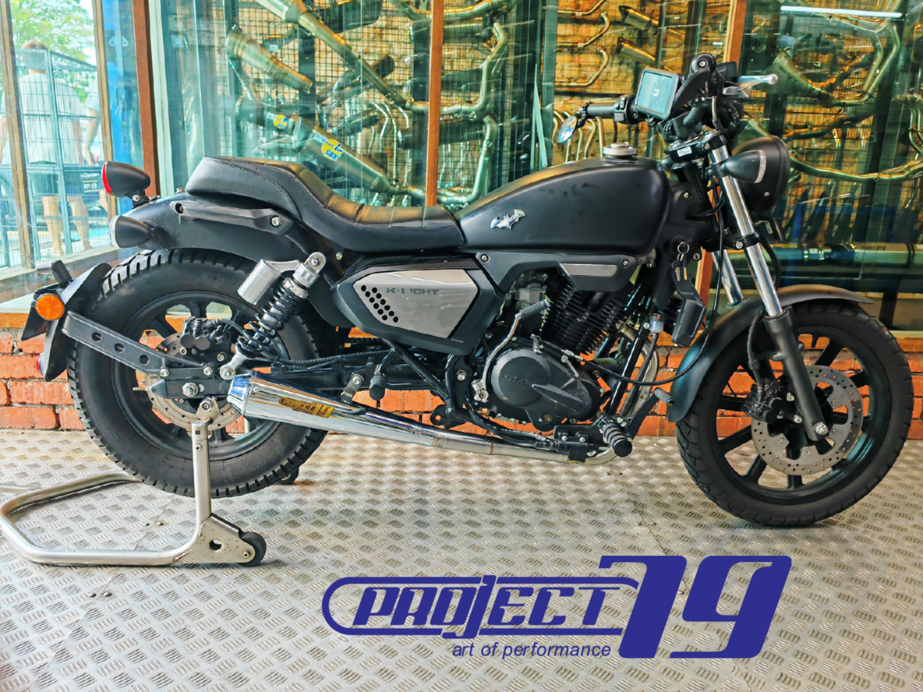 Project79 Exhaust KEEWAY K-LIGHT 202 Ekzos Slip On Tabung Muffler Steel ...