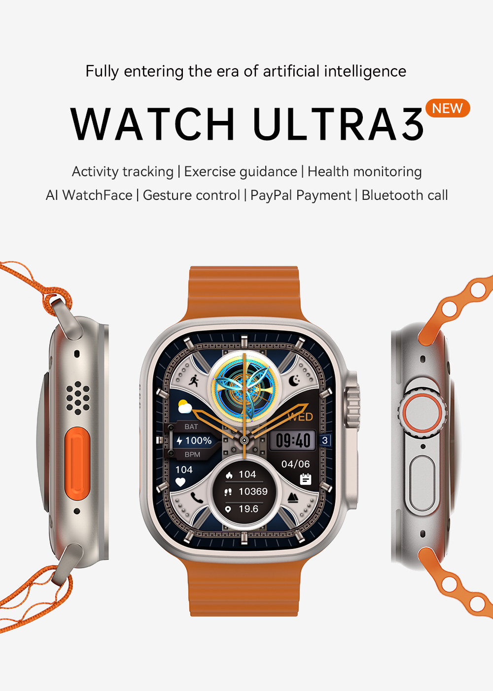Maxwear U17 max smartwatch 4GB Memory Dynamic Island Series 9 Compass ...