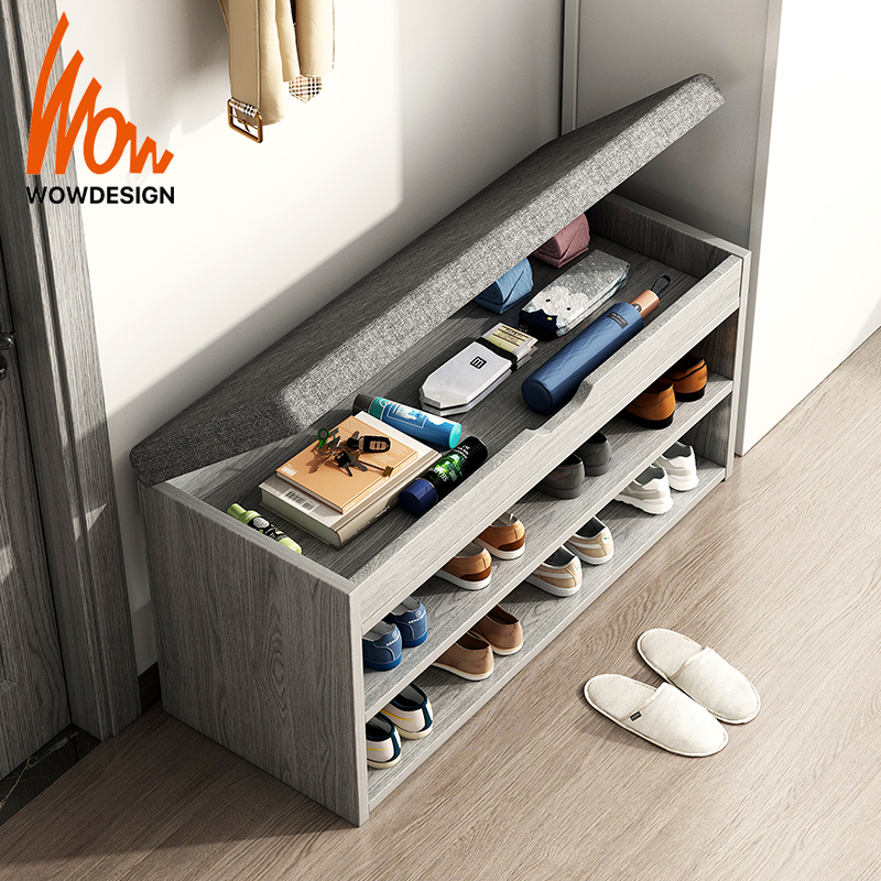 Shoe Cabinet With Seat Shoe Changing Stool Rak Kasut Kayu Shoe Cabinet Storage Bench With Soft ...