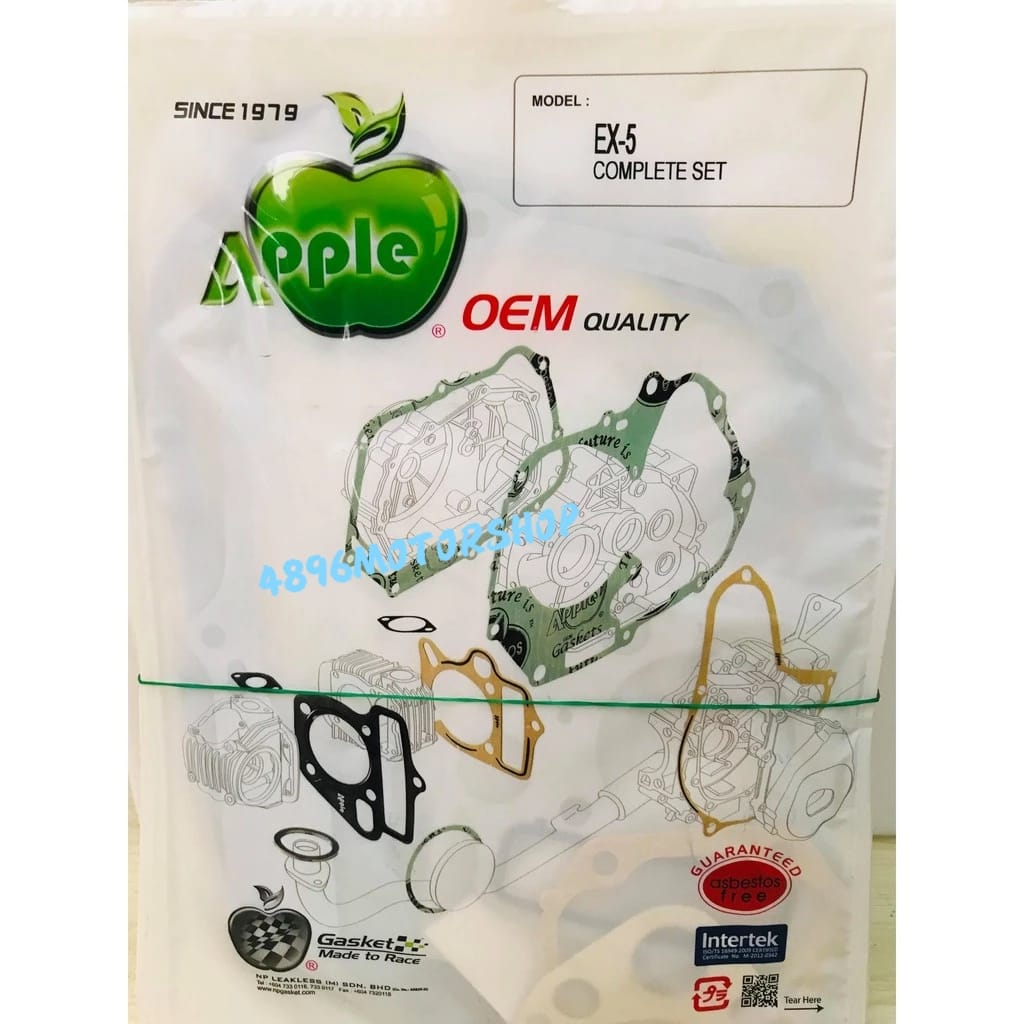 APPLE GASKET COMPLETE OVERHAUL SET STD EX5 DREAM WAVE100 WAVE 100 CLASS ...