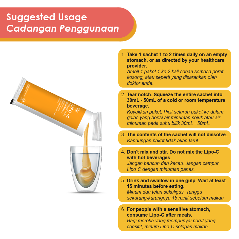 FG LIPO C Liposomal Vitamin C Botanical Drink Malaysia Non Soy Great Absorbtion Non Alcohol ...