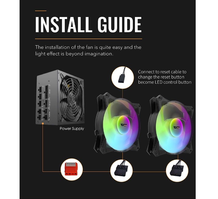 Aigo DarkFlash CL6 ARGB BLACK / WHITE - Main / Child PC Casing Chassis ...