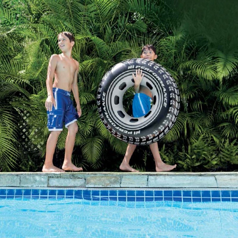 INTEX 59252 Giant Tyre Tire Inflatable Floaties Swimming Pool Floats ...