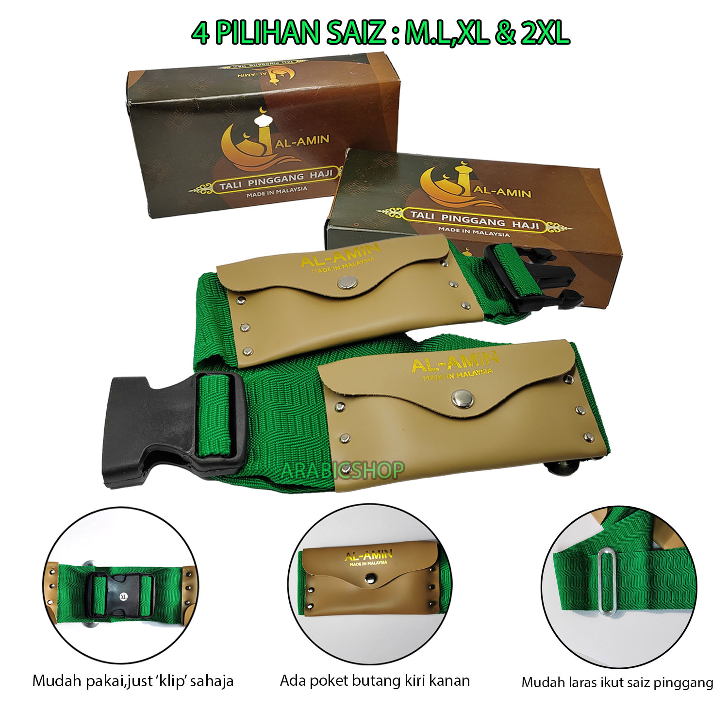 Starter Kit Haji Umrah 9 IN 1 Kain Ihram Turkey Cotton 100% Dewasa ...