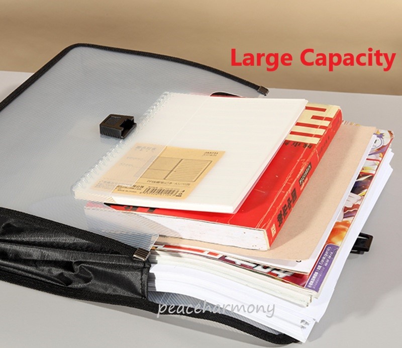 A3 Size Expanding File with Handle / A3 Size Document File Bag with ...