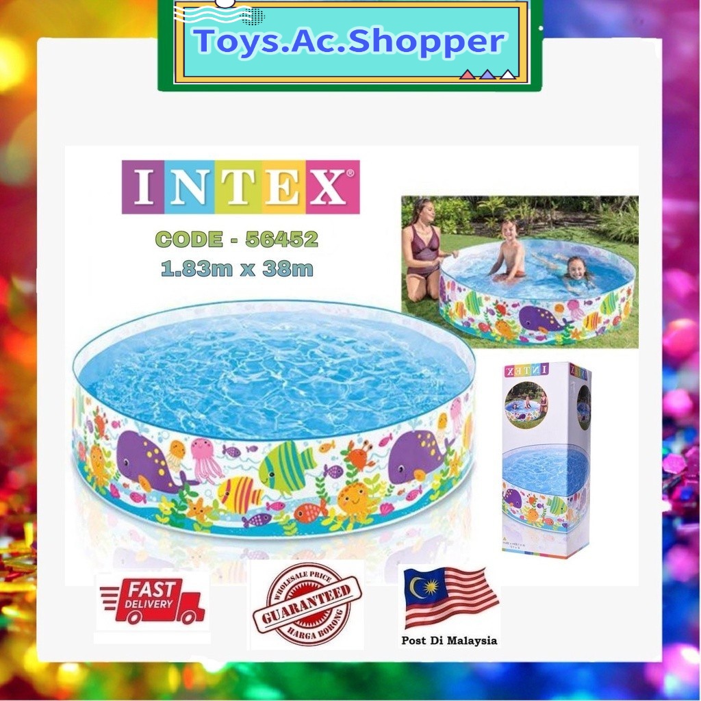 INTEX swimming pool swim Play Pool Alligator Slide Center Inflatable ...