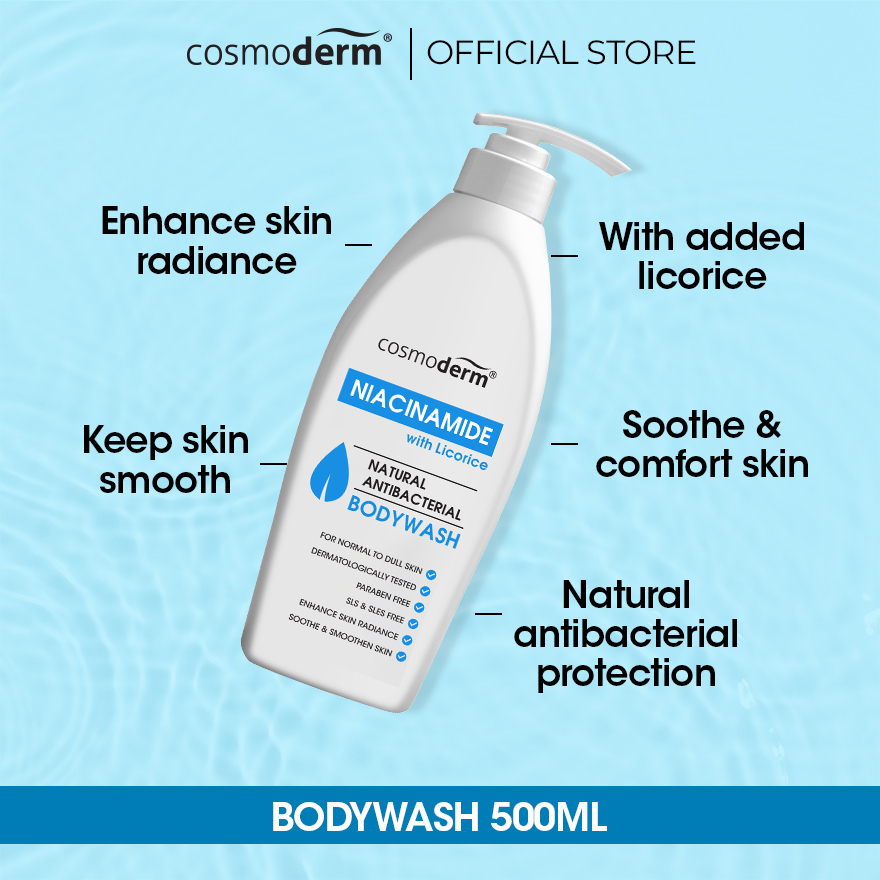 Cosmoderm Niacinamide BodyWash (500ml) | Shopee Malaysia