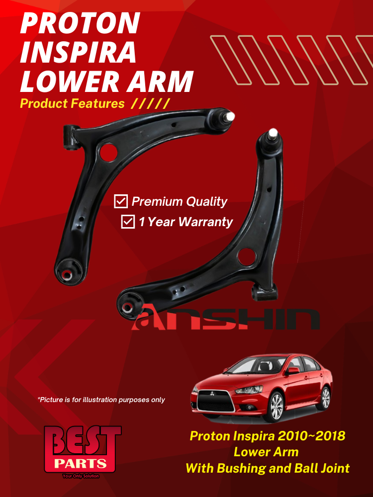Anshin Lower Arm Front Proton Lancer CY4A ASX Inspira Low Arm Depan ...