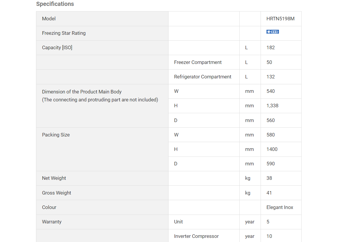 Hitachi 182L 2 Door New Stylish Refrigerator HRTN5198MXMY | Shopee Malaysia