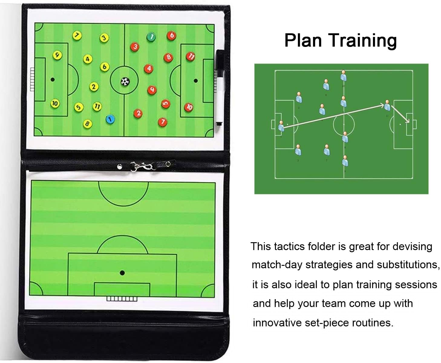 3H Papan Taktik Bola Sepak & Bola Keranjang | Magnetic Tactical Coach ...