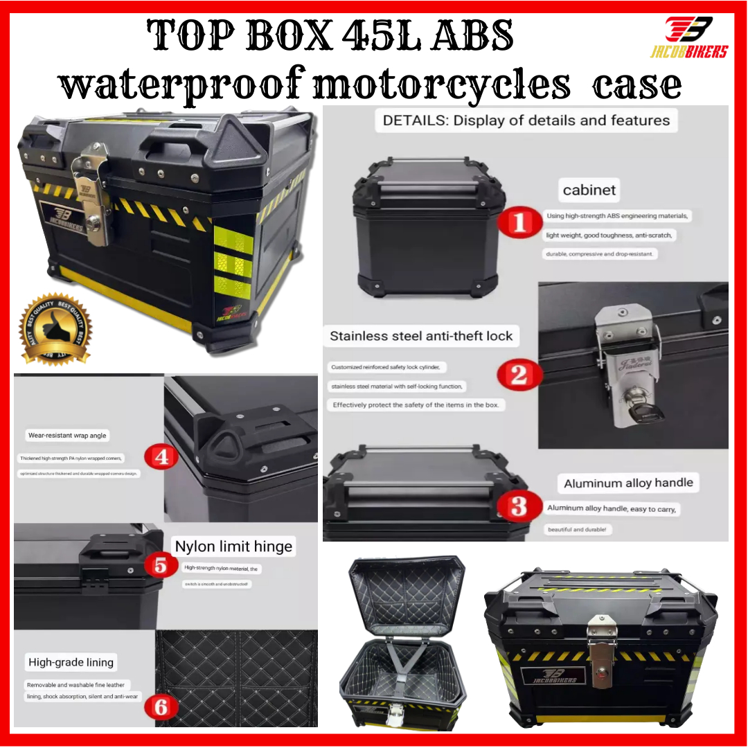 COMBO ADV VARIO 125 150 160 Motorcycle ABS Top Box 45L + tailstock ...