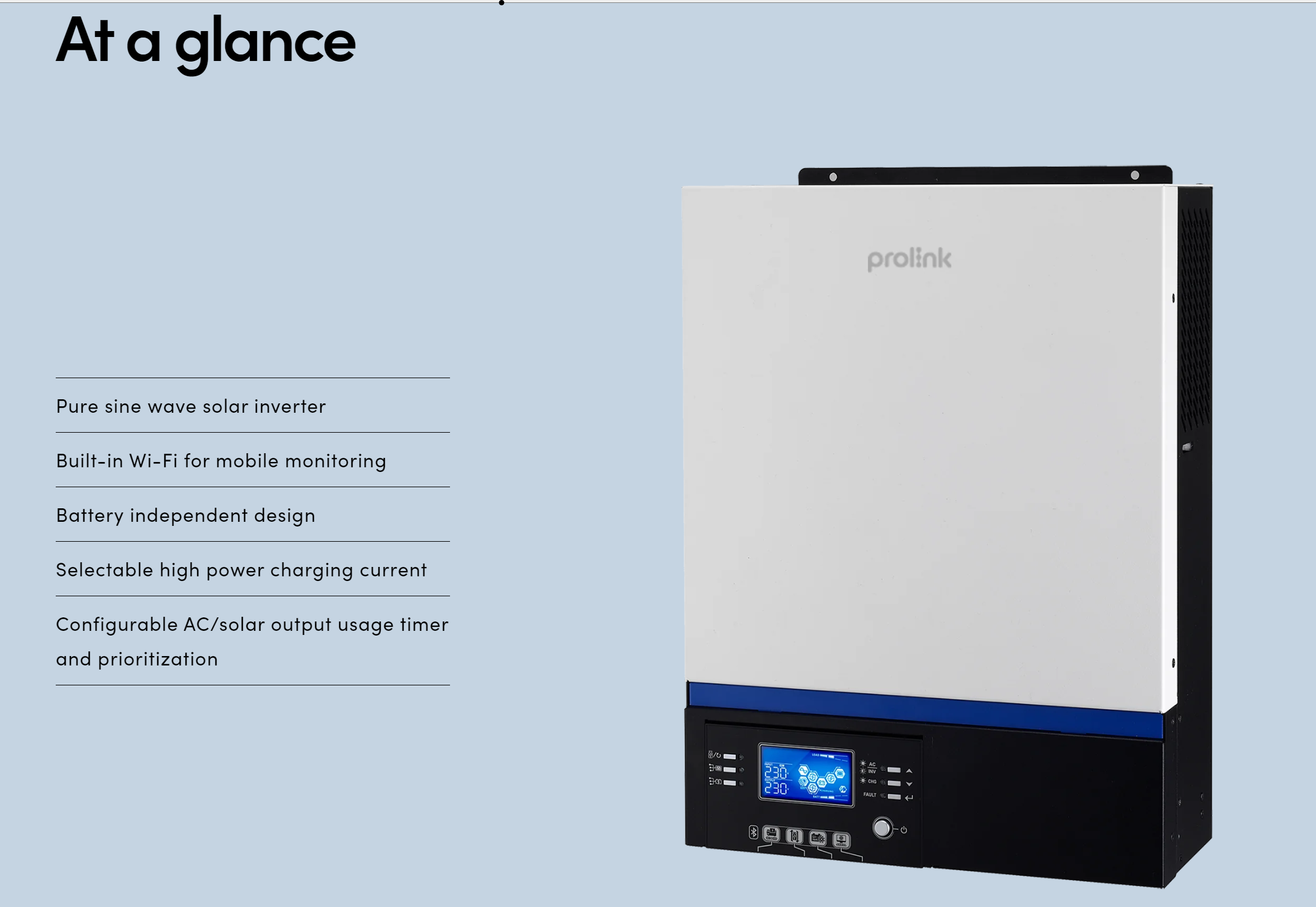 Prolink Haus MPPT V III 5KM-48 | 5KVA/5000W Hybrid Off-Grid Solar ...