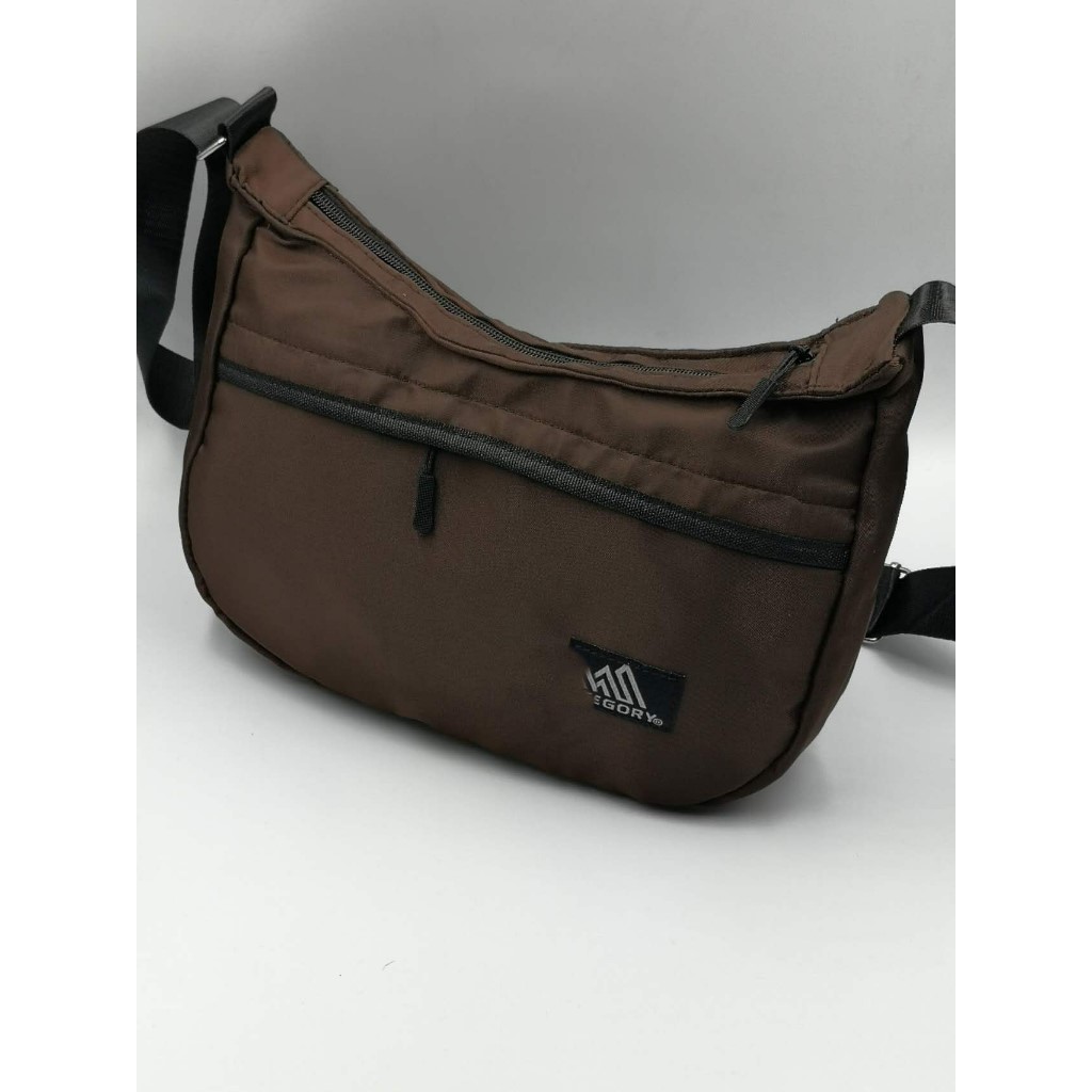 GRy Nylon Waterproof Banana Beg Casual Sling Bag Shoulder Messenger Bag ...