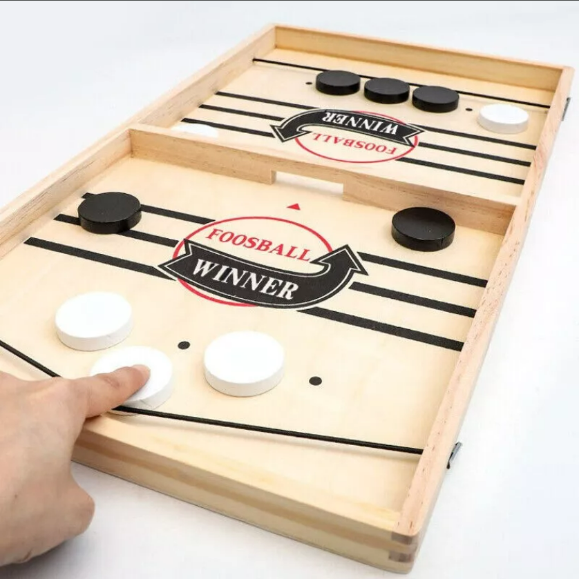 Sling Puck Game Table Hockey Wooden Foosball Family Interactive Board ...