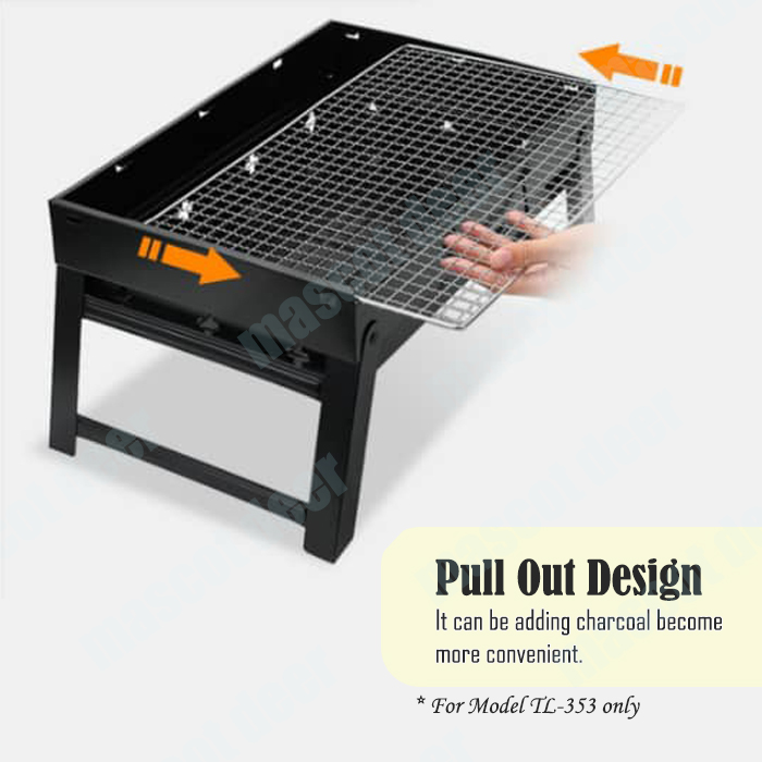 Portable BBQ Grill Outdoor Folding Barbecue Outdoor Charcoal Grill BBQ ...
