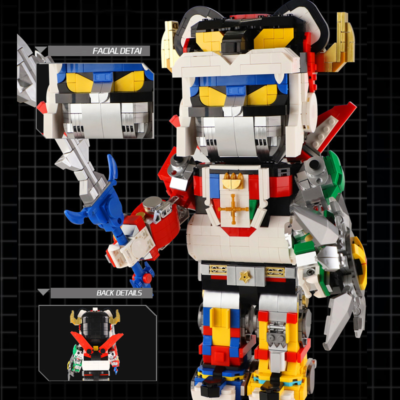 Wangao 188019 BearBrick Robot: Voltron Mechanical Violence Bear 400% ...
