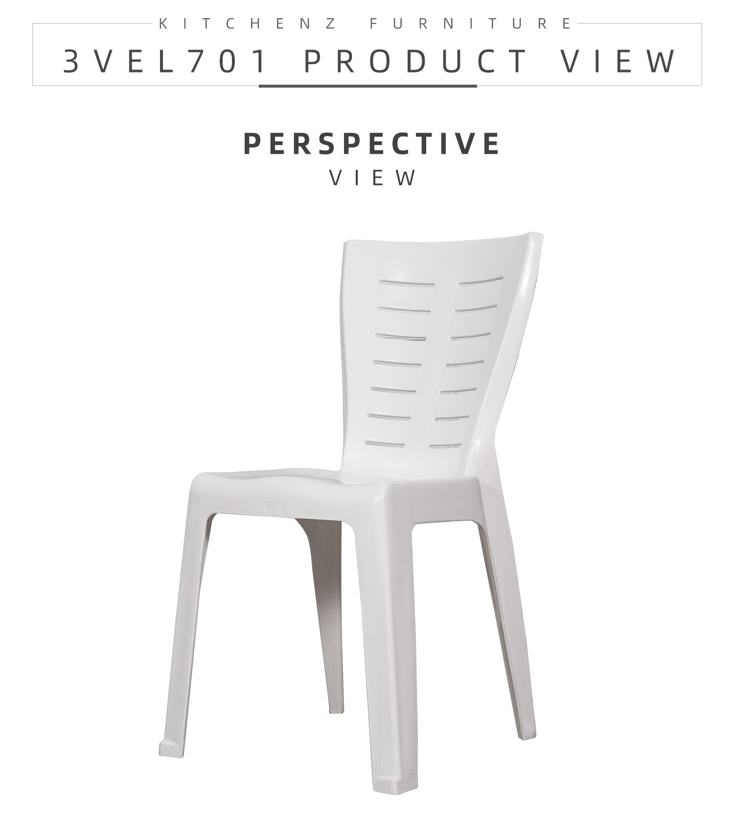 3V 2PCS Modern Stackable Dining Plastic Chair - 3VIZ701Y/3VEL701 ...