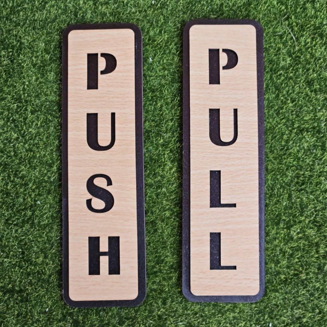 Push Pull Door Signage 1 Pair Push Pull Papan Tanda Tolak Tarik ...
