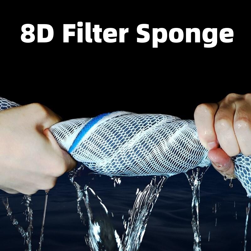 SLEN Aquarium 8D Filter Sponge 8 Lapisan Sponge Biochemical Filter ...