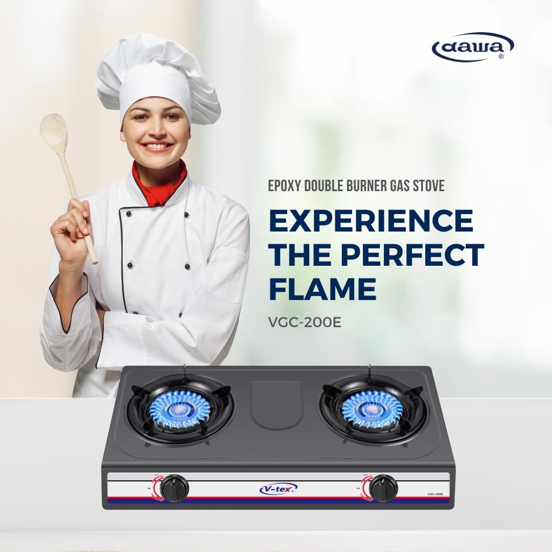 DAWA Gas Cooker Double 2 Burner Gas Stove LPG GC-100 / (EG) MGC-1010S 2 ...