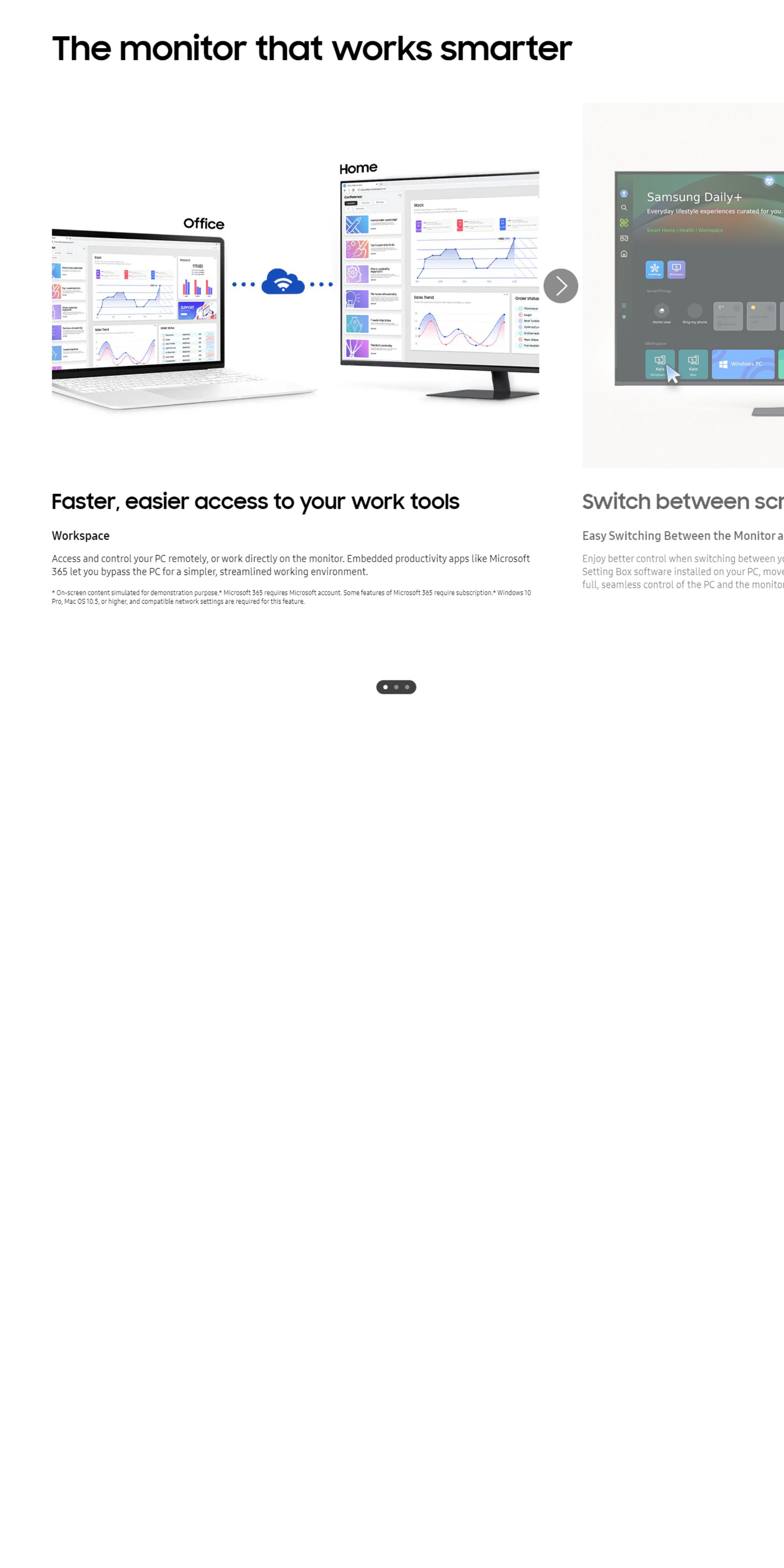 Samsung 43" M7 UHD Smart Monitor | Eye Saver | PC Experience with ...