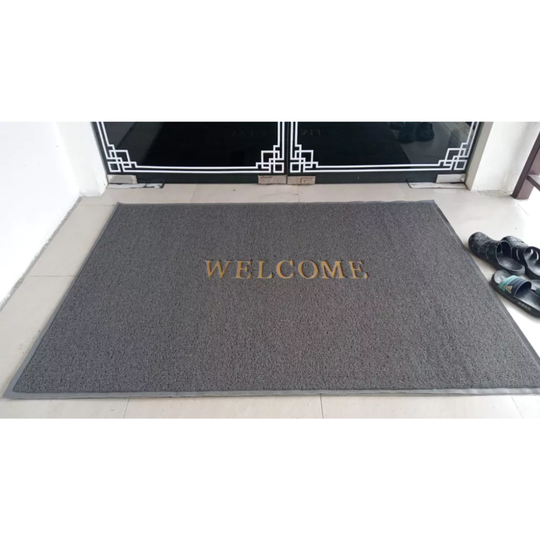 WELCOME Door Mat Extra Large 120 CM X 180 CM Anti Slip Lapik Alas Kaki ...