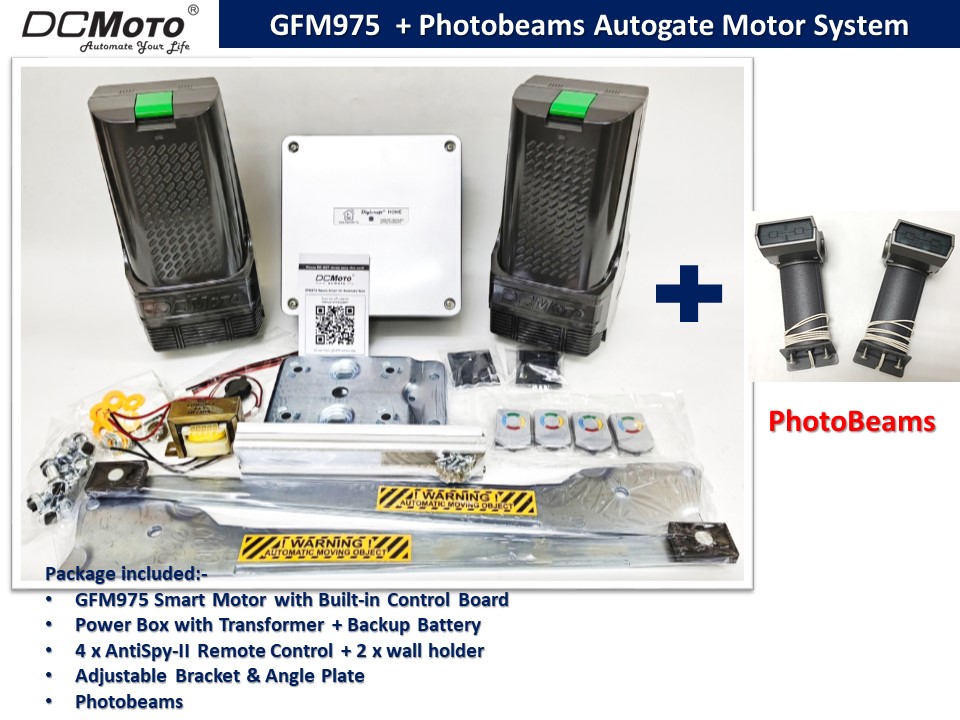 Auto Gate DCMOTO GFM975 New Plug & Play All-in-One Smart Autogate Motor System | Shopee Malaysia