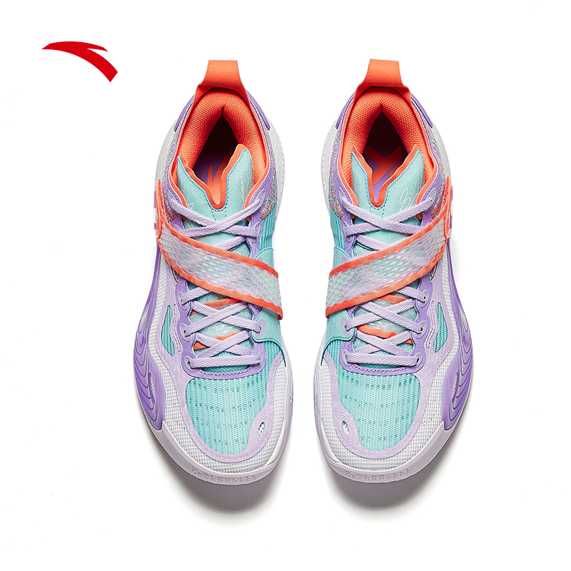 ANTA Men Splash 6 Basketball Shoes 1124B1108-5- Purple/White/Orange ...