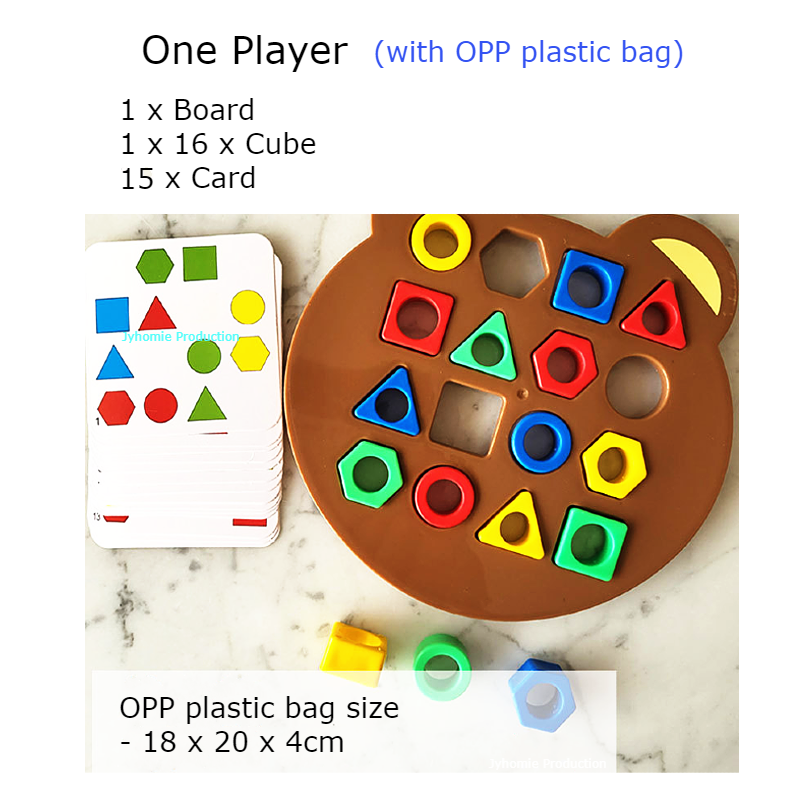 Board Game Montessori Learning Shape Matching Montessori Children ...