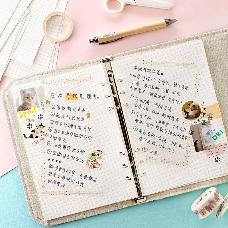 A6 Refill Paper 6 Holes Binder Notebook Planner 2026 Inserts Loose Leaf ...