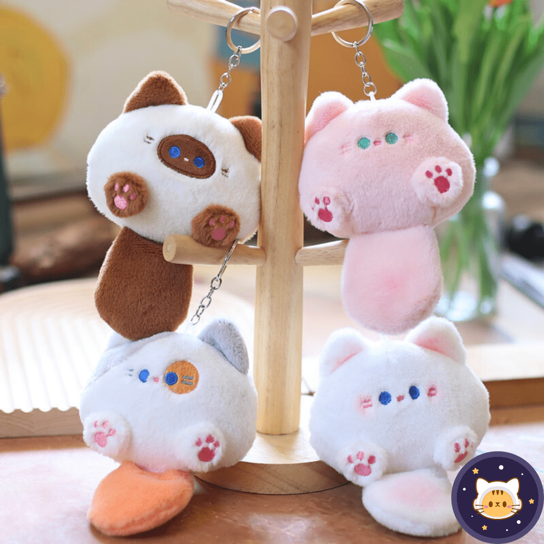 OYEN PLANET Cat Plushie Cute Keychain Plush Korean Style Patung Kucing ...