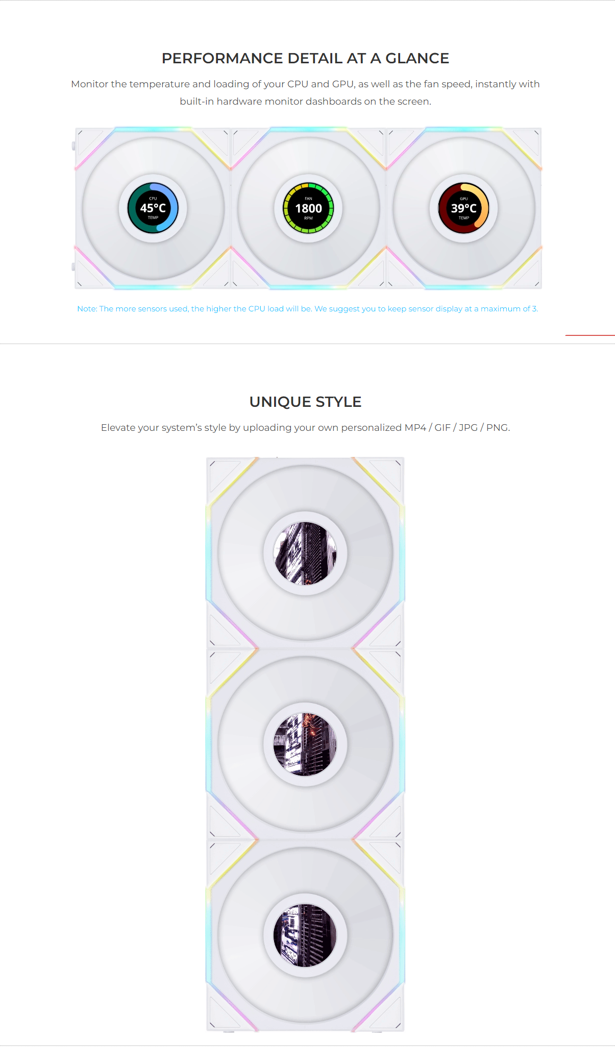 LIAN LI UNI FAN TL LCD 120 / TL LCD 120 Reverse / TL LCD 140 ARGB ...