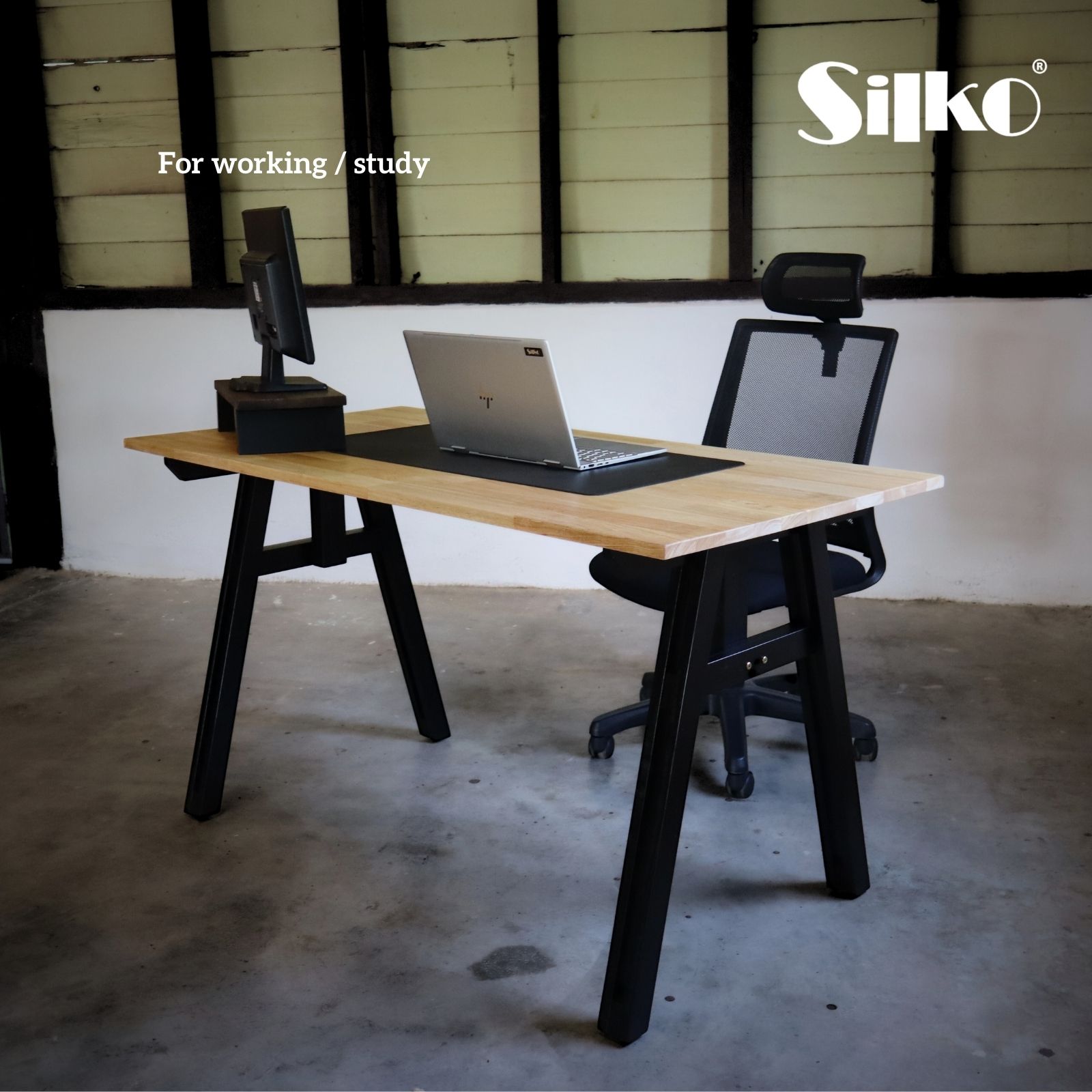 Silko Work Desk made of 100% Solidwood Durable Modern Easy to Install for study working dining ...