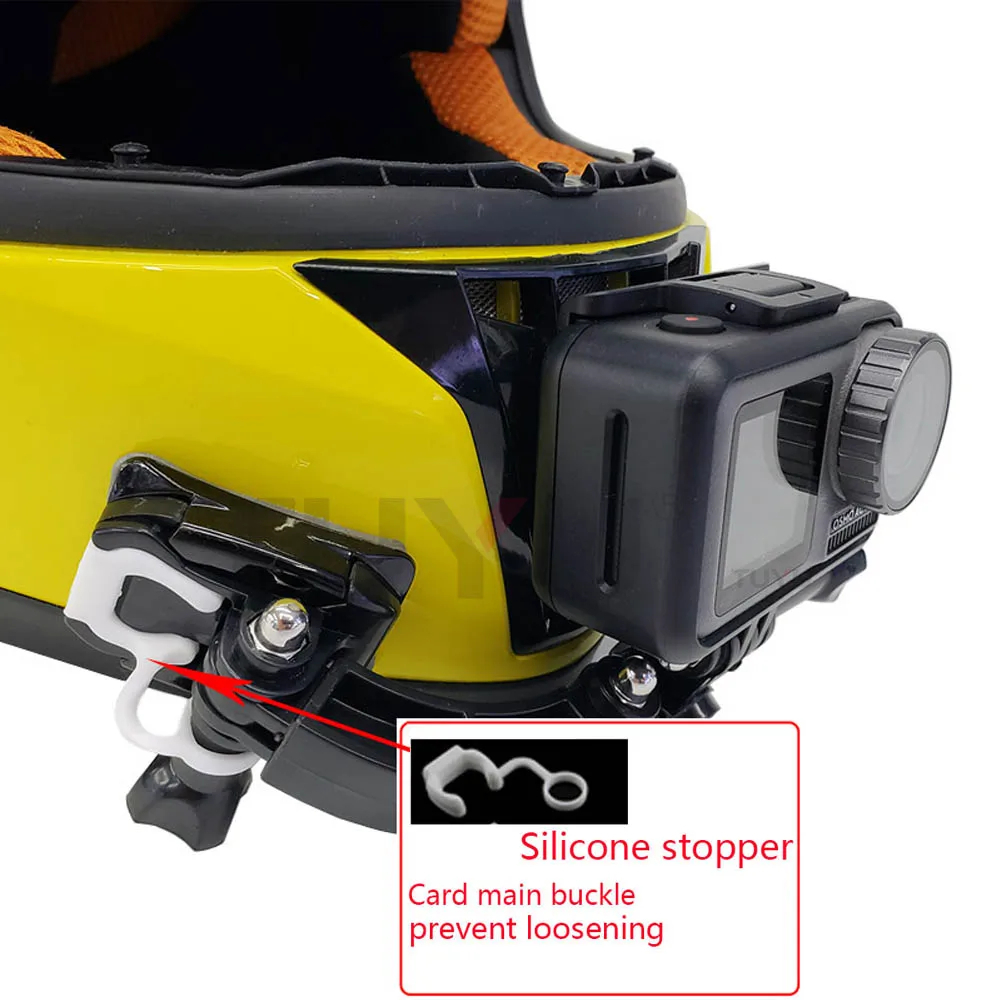 TUYU Helmet Extension Chin Mount Kit Gopro Hero 12/11/10/9/8/7/6/ SJCAM ...