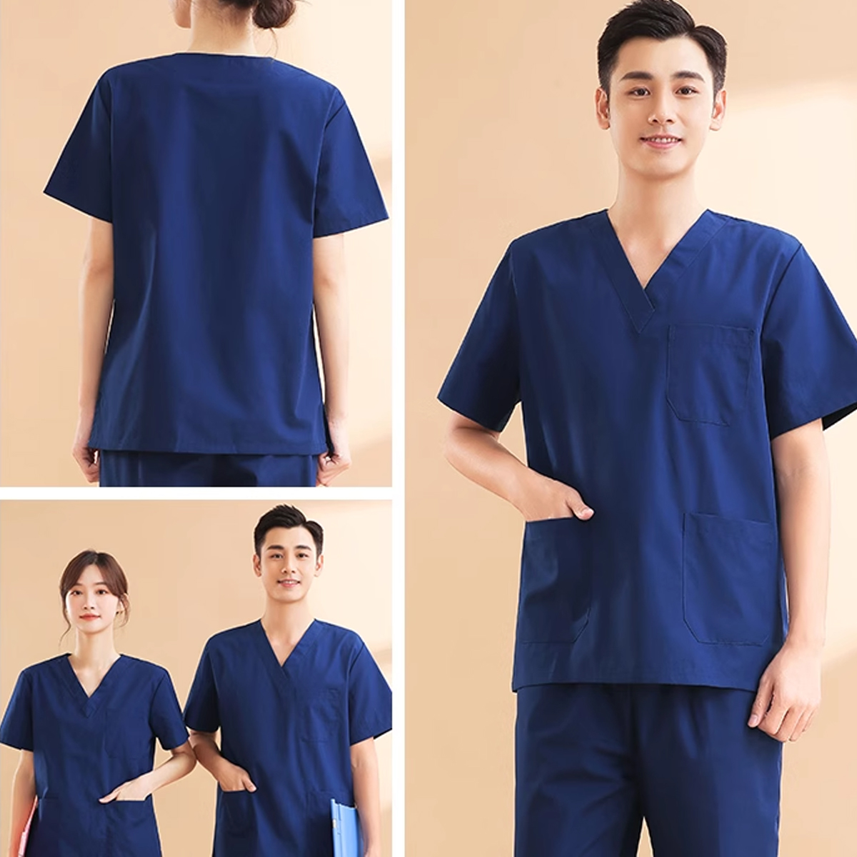 【Ready Stock】Doctor‘s Scrub Medical Scrub Suit Baju Scrub Nurse TOP ...