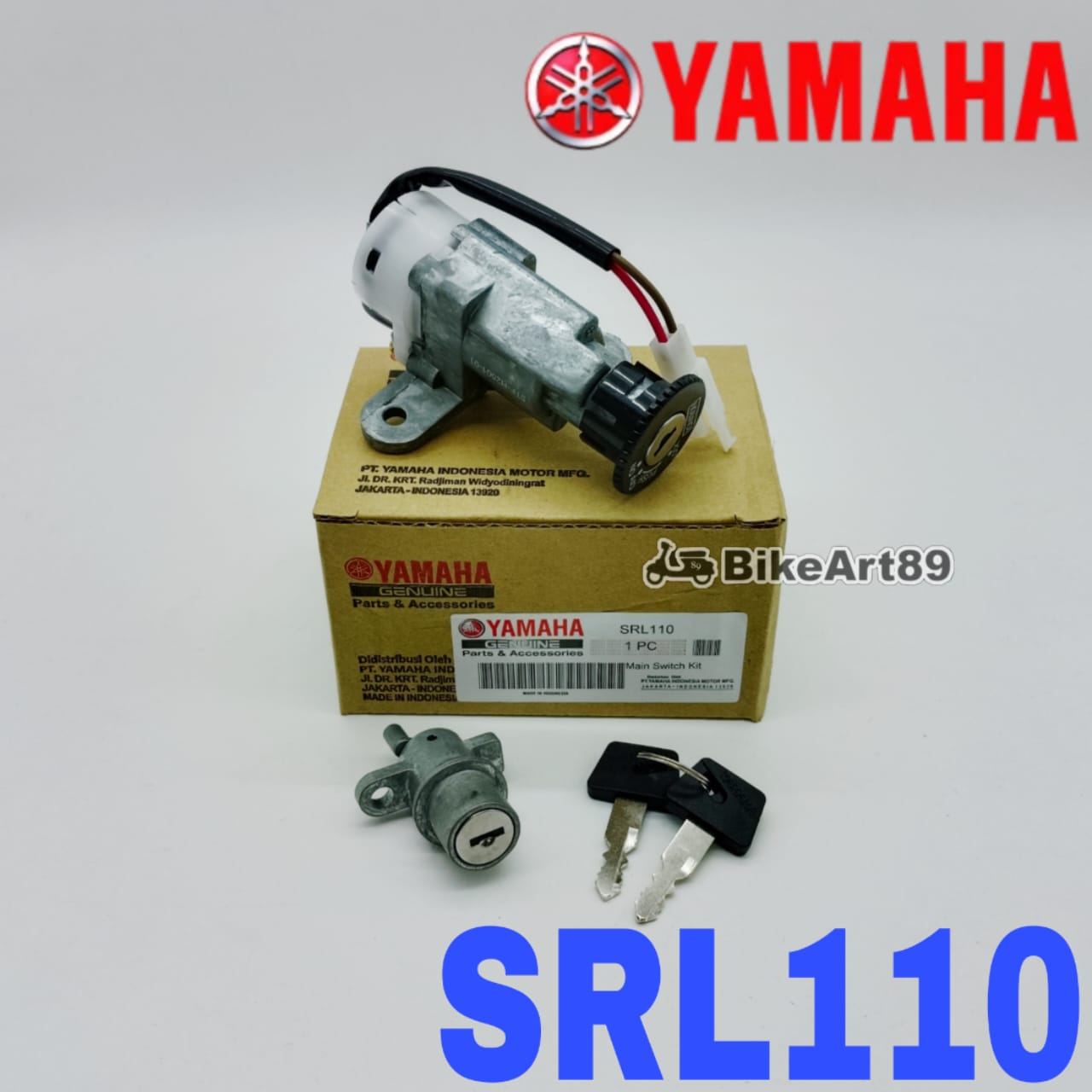 YAMAHA LAGENDA SRL110 Main Switch Kit Set Suis Kunci Lock Genuine Parts ...