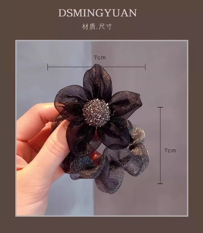 Lace Flower Rubber Band Bunga Getah Ikat Rambut Hair Band Scrunchie ...