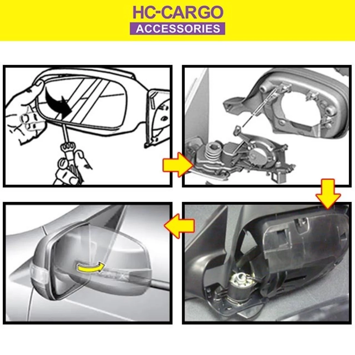 Electric Folding Side Mirror Gear Motor Toyota Vellfire Alphard Harrier ...