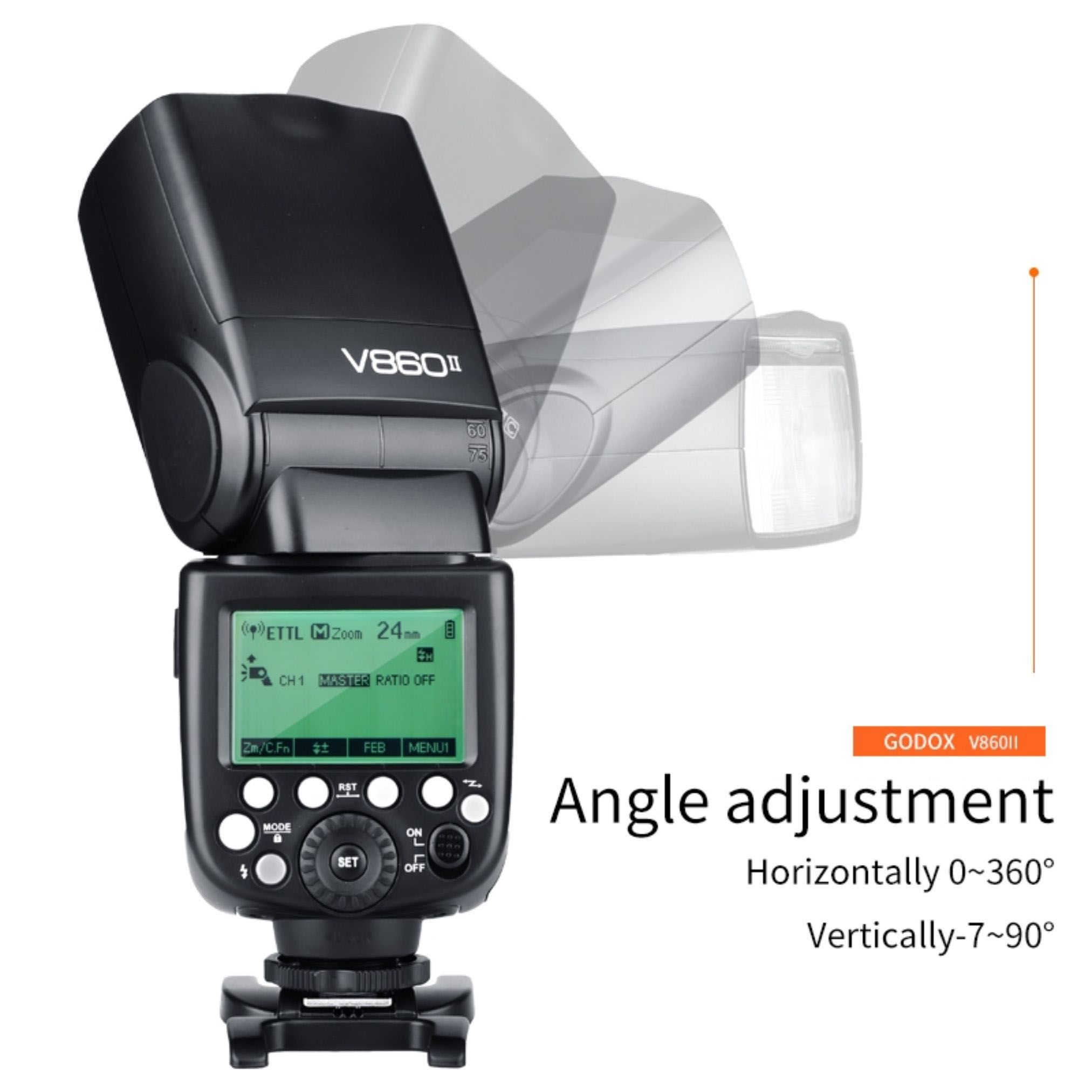 Godox V860II TTL Li-on Battery Camera Flash Speedlight for Sony / Canon ...